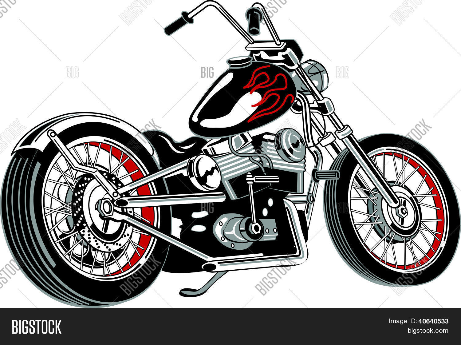 Motorcycle Clipart Vector & Photo | Bigstock