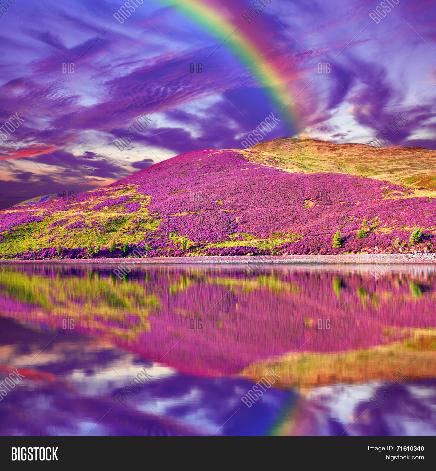 Colorful Landscape Scenery Rainbow Image & Photo | Bigstock