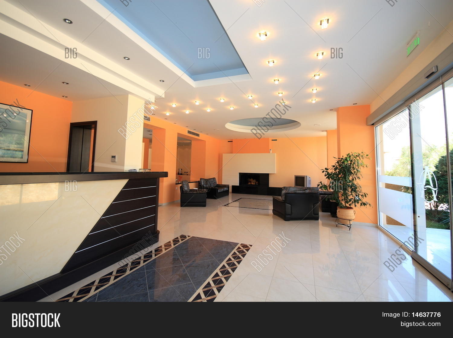 Luxury Hotel lobby reception area Stock Photo & Stock Images | Bigstock