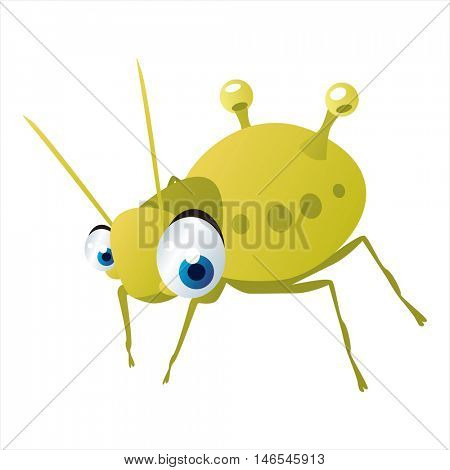vector cute cool colorful cartoon animal drawing. insects collection ...
