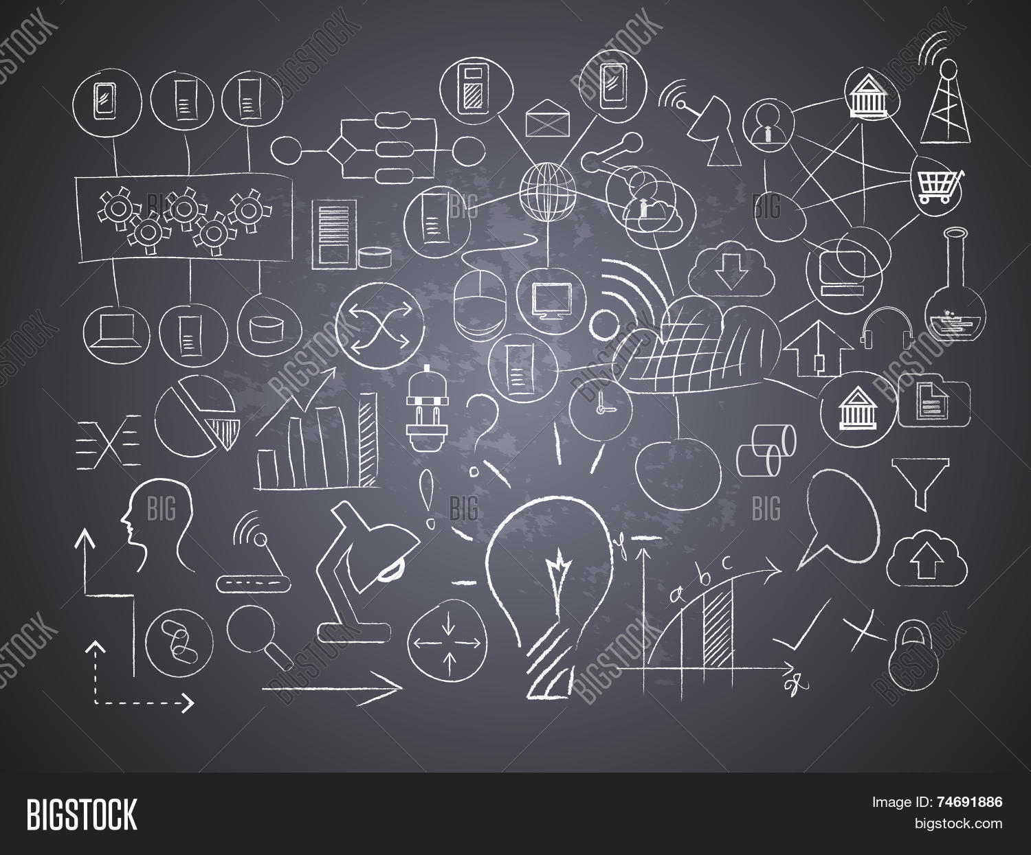 Information Technology Drawings Vector & Photo | Bigstock