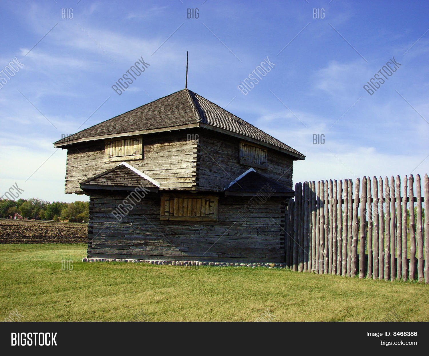 Corner Building Military Outpost Image & Photo | Bigstock