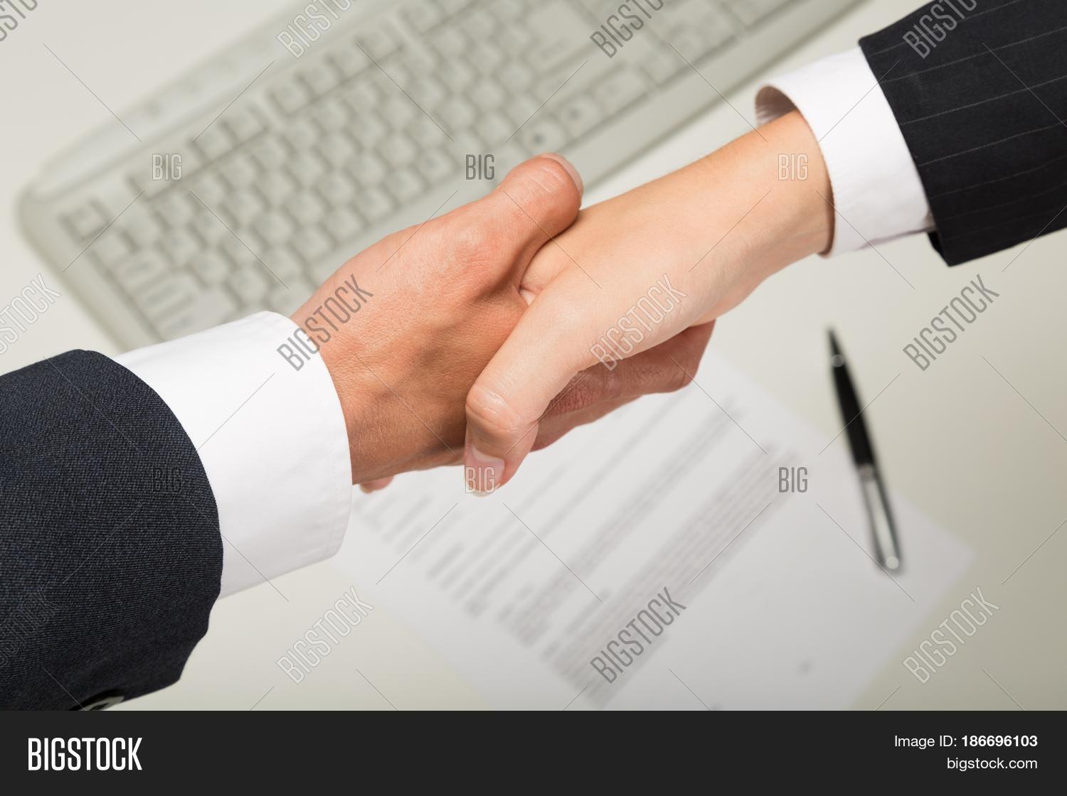 Handshake Business Contract Image & Photo | Bigstock