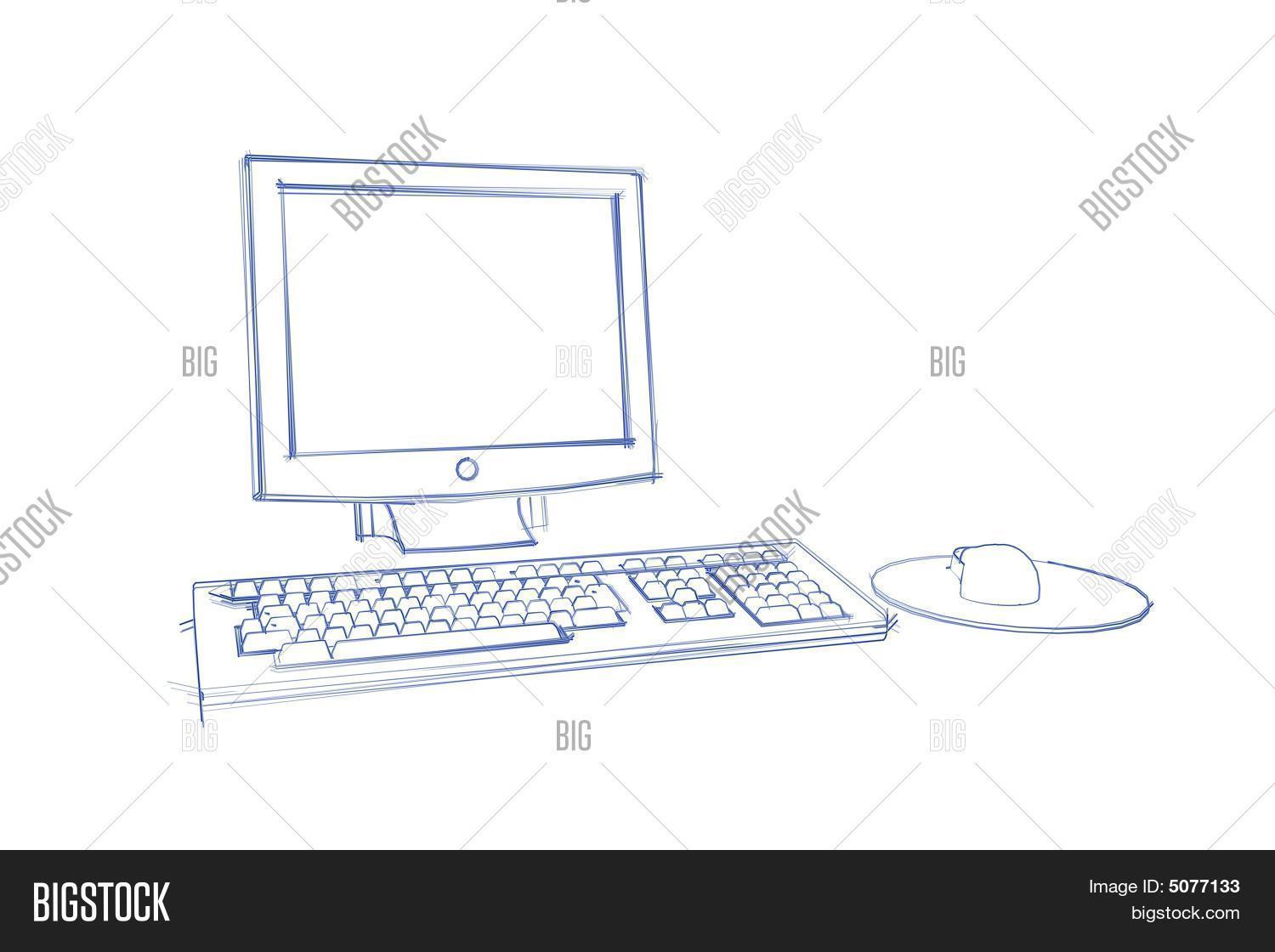Sketch Computer Image & Photo | Bigstock
