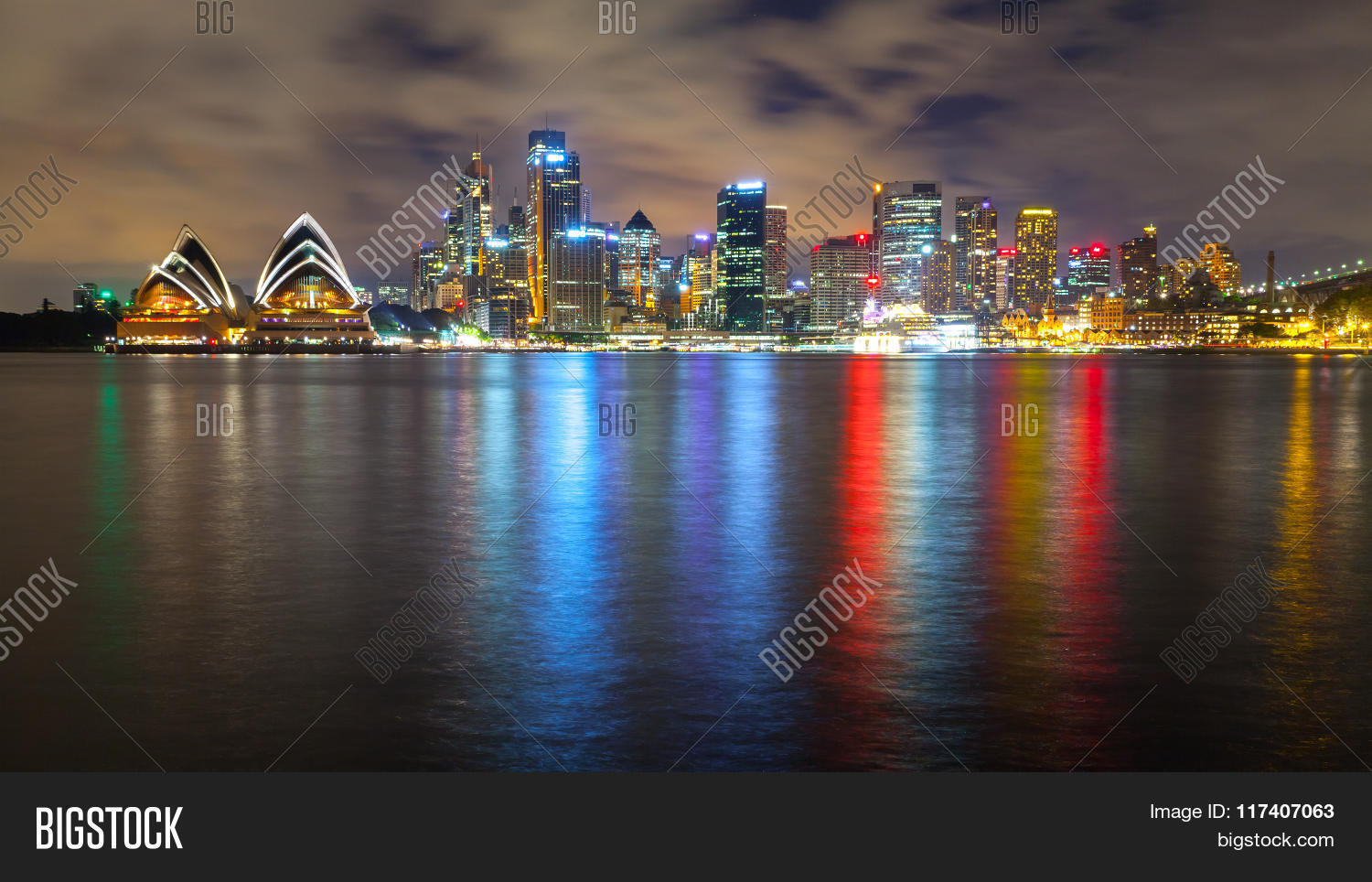 Wonderful night skyline of Sydney, Australia. Fotos stock e Imágenes ...