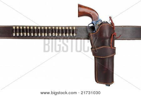 Old West Revolver Holster On Belt Image & Photo | Bigstock