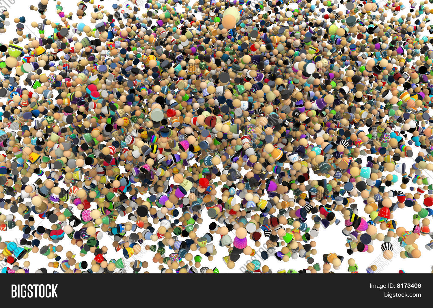 Cartoon Crowd, Inside Cloud Image & Photo | Bigstock