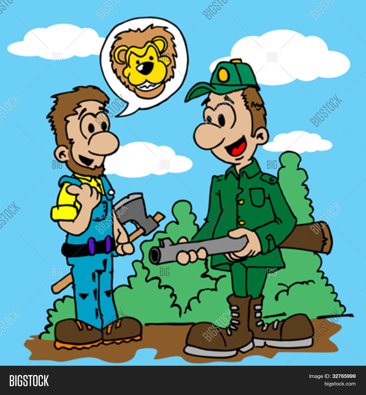 Hand Drawn Cartoon Illustration Vector & Photo | Bigstock