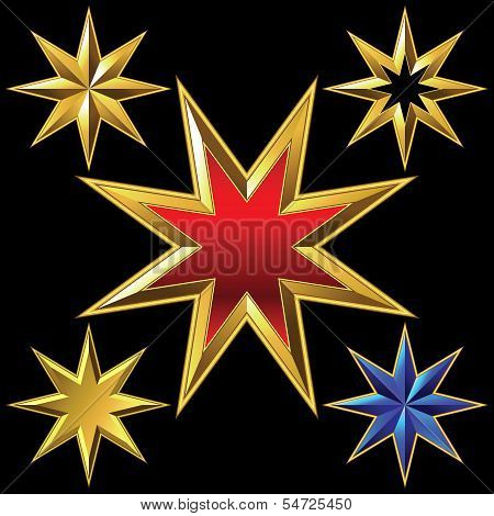 8 Point Star Images, Stock Photos & Illustrations | Bigstock
