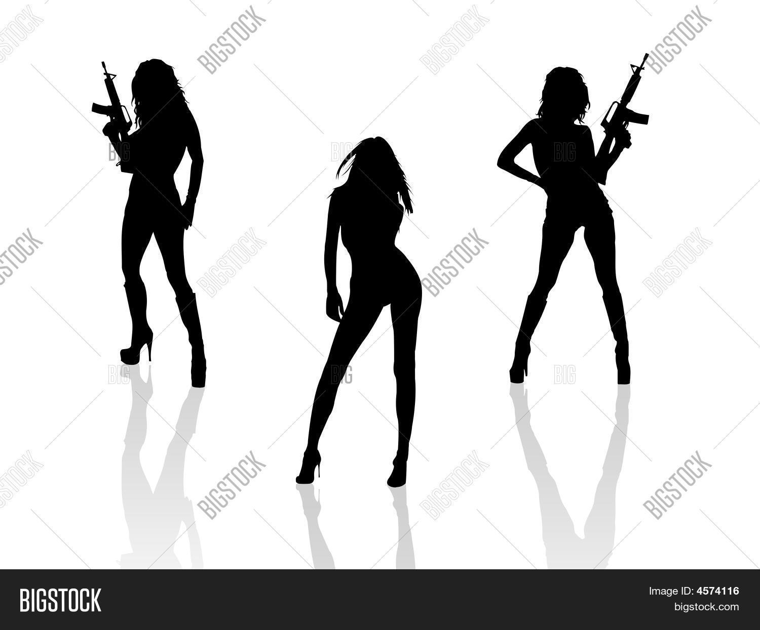 Dangerous Girls Guns Image & Photo | Bigstock