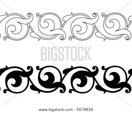 Scrollwork Border Vector & Photo | Bigstock