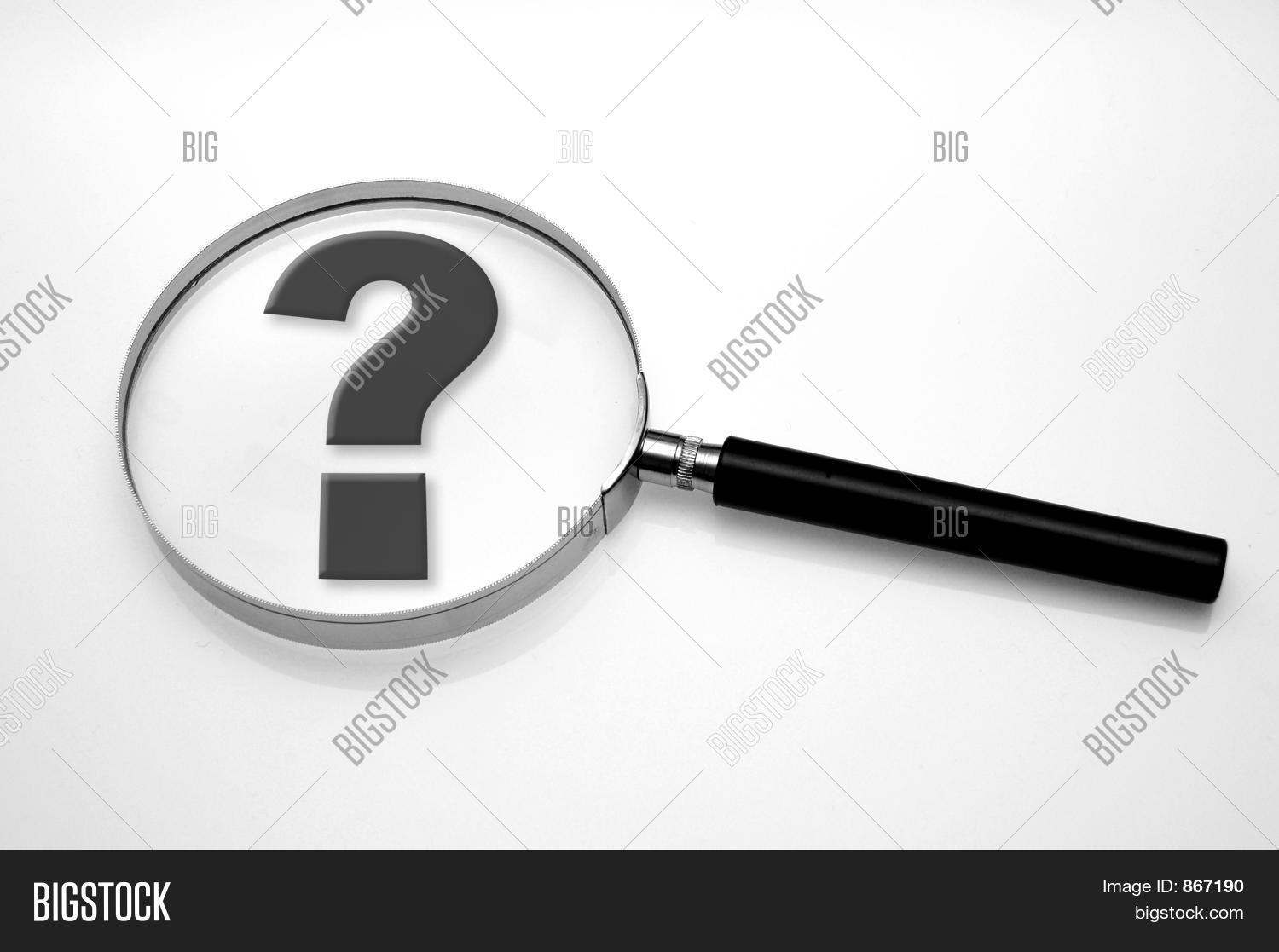 Magnifying Glass - Question Mark Image & Photo | Bigstock