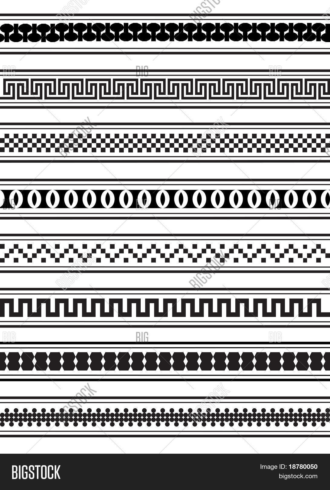 Illustration Geometric Border Image & Photo | Bigstock