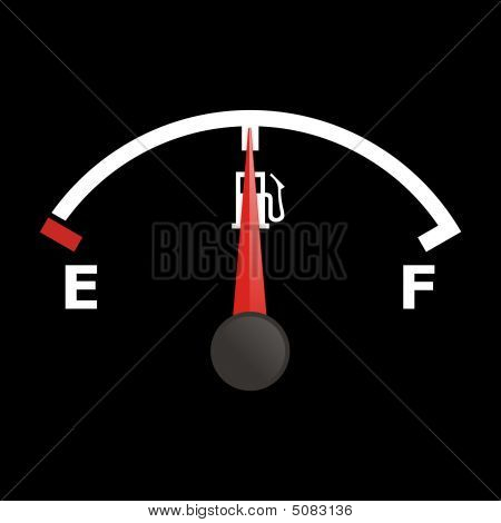 Fuel Gauge - Half Image & Photo | Bigstock