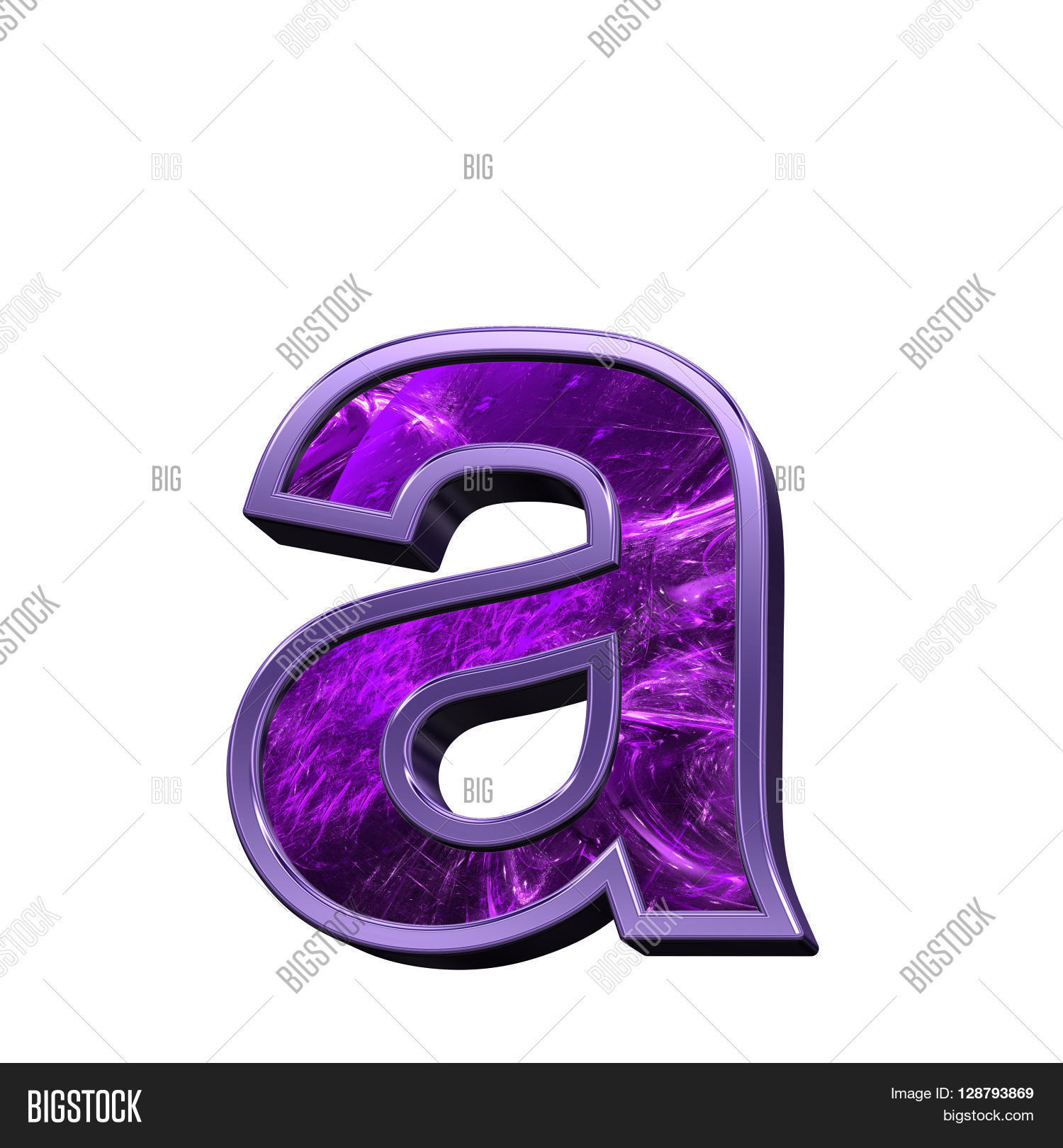 One Lower Case Letter Purple Image & Photo | Bigstock