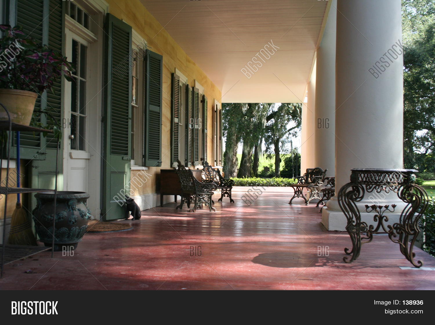 Porch Southern Plantation Ii Image & Photo | Bigstock