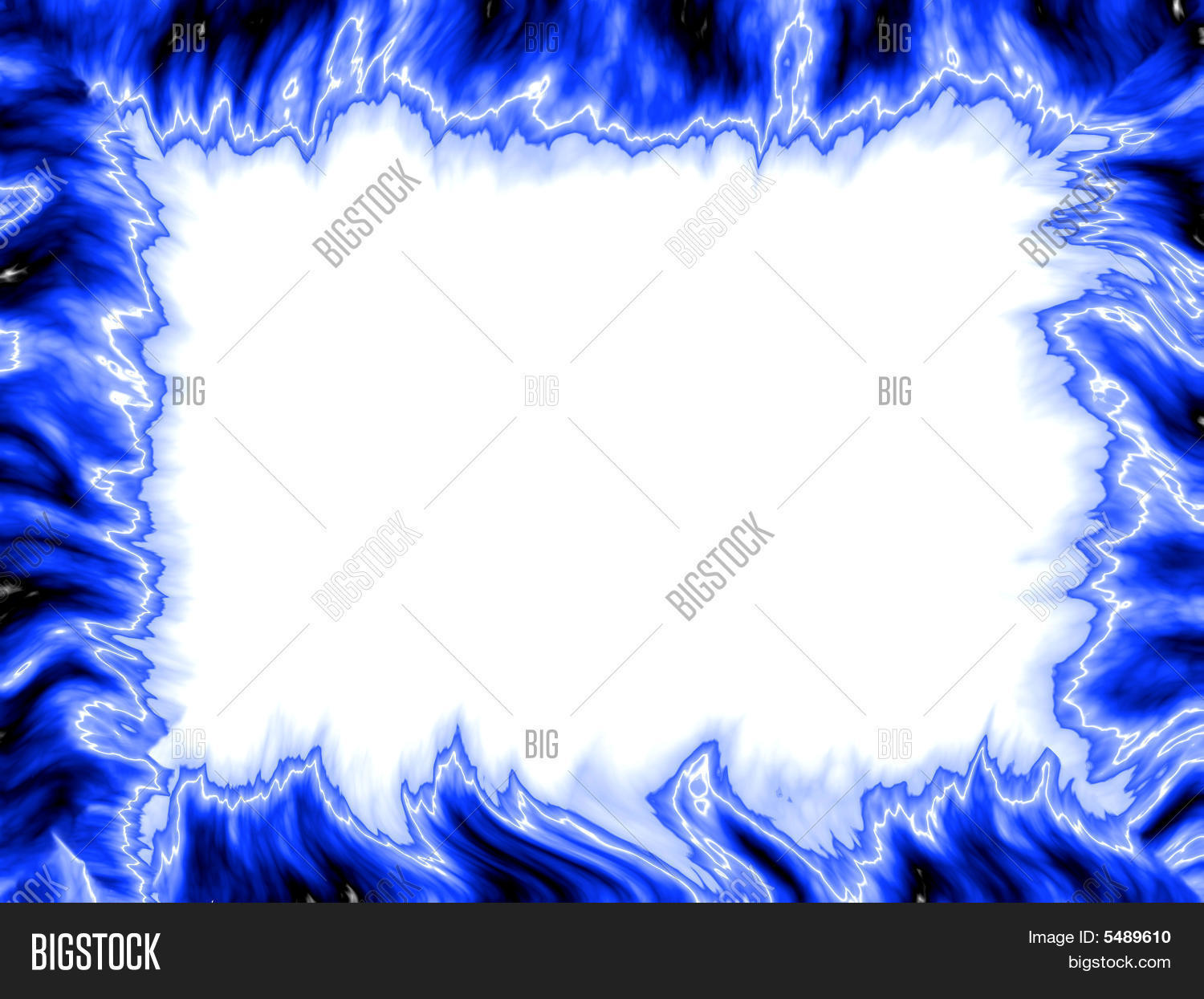 Frame Blue Fire Image & Photo | Bigstock