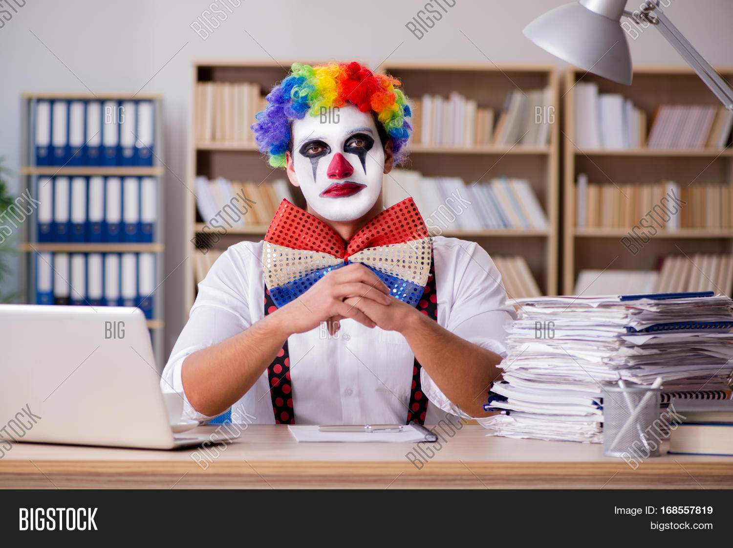 Clown businessman working in the office Stock Photo & Stock Images ...