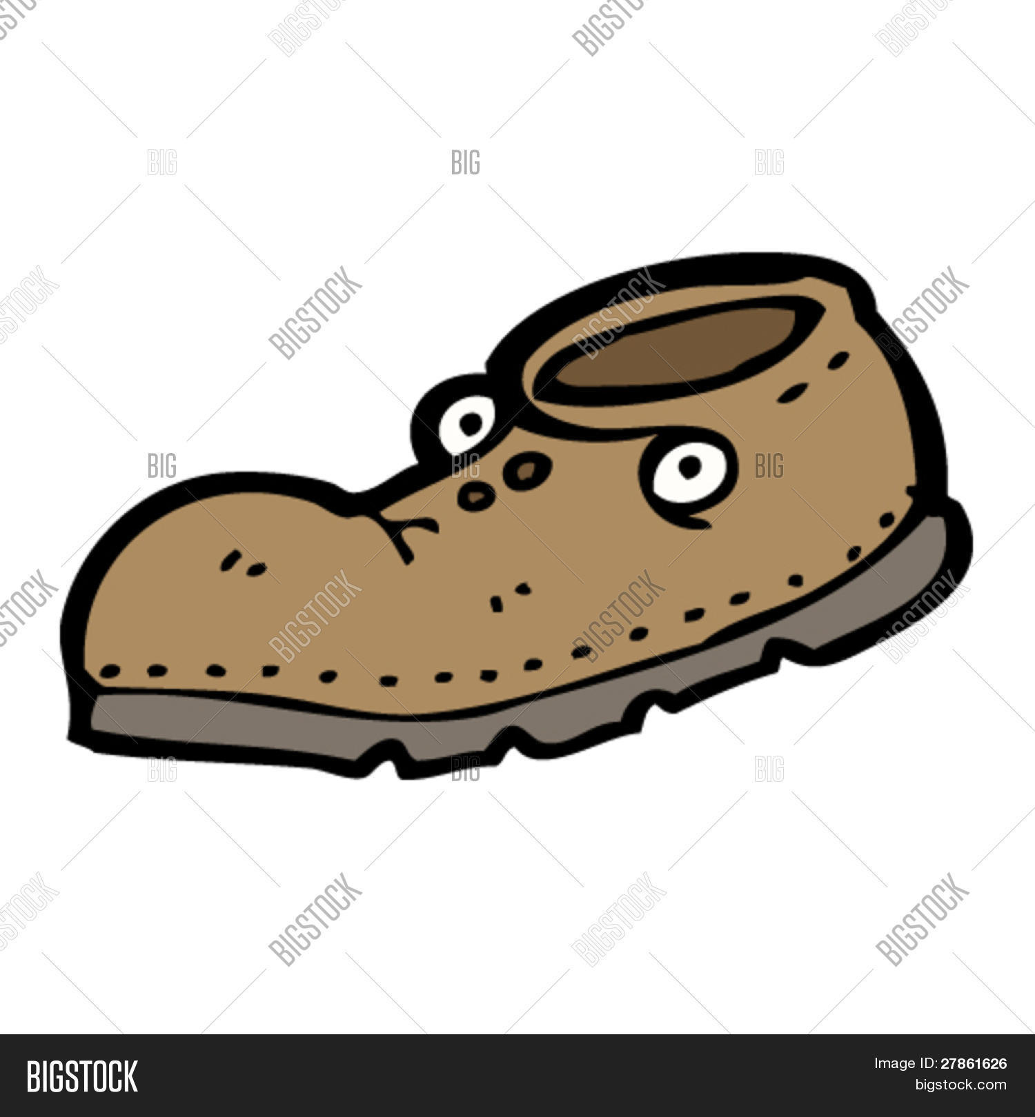 Old Shoe Cartoon Vector & Photo | Bigstock