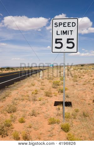 Road Sign Speed Limit 55 Stock Photo & Stock Images | Bigstock