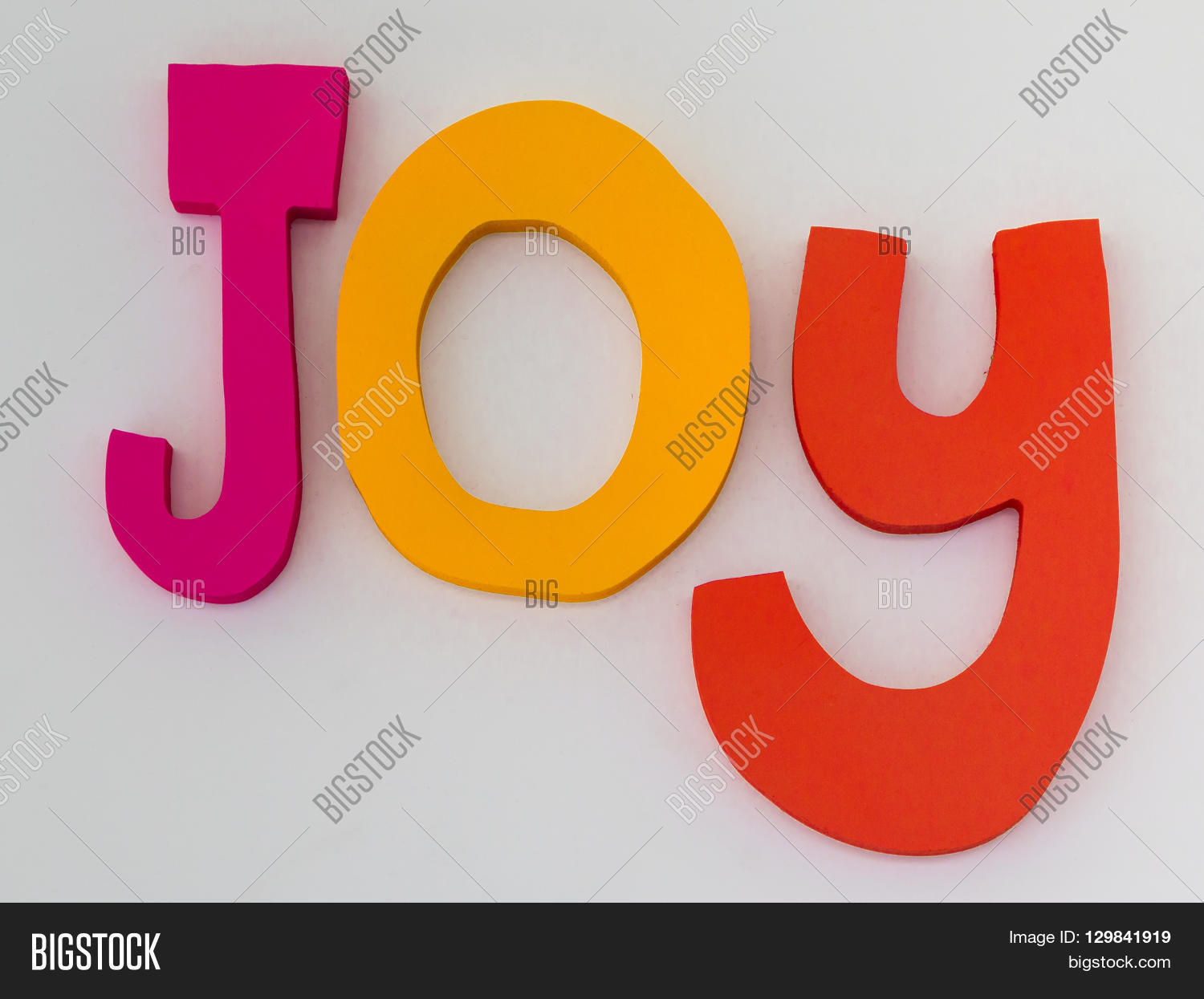 Colorful Words Joy: Text Message On Image & Photo | Bigstock