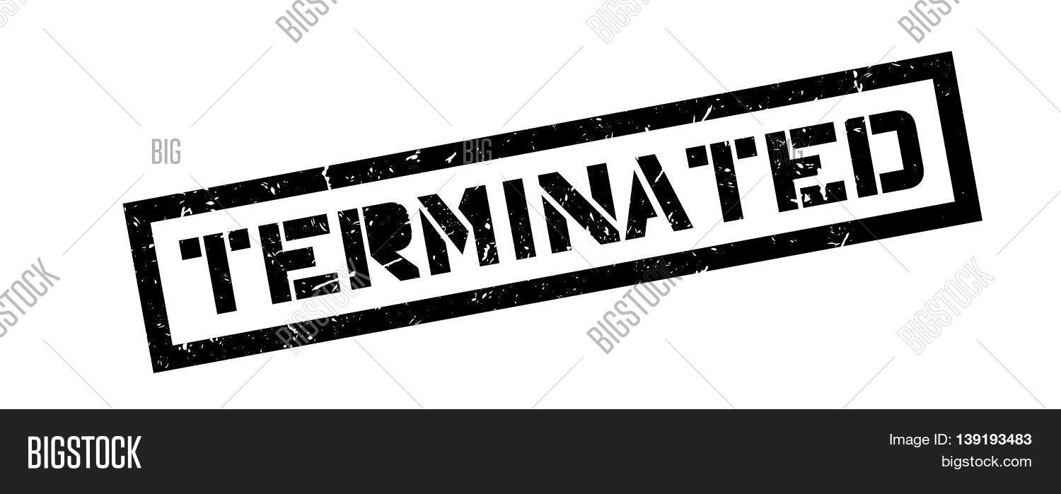Terminated Rubber Stamp Stock Vector & Stock Photos | Bigstock
