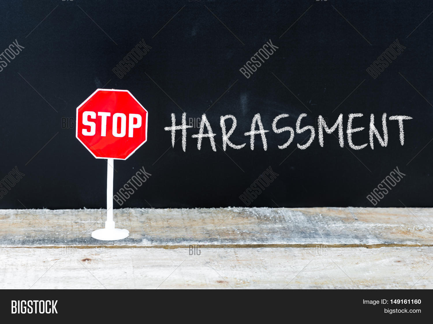 Stop Harassment Message Written On Image & Photo | Bigstock