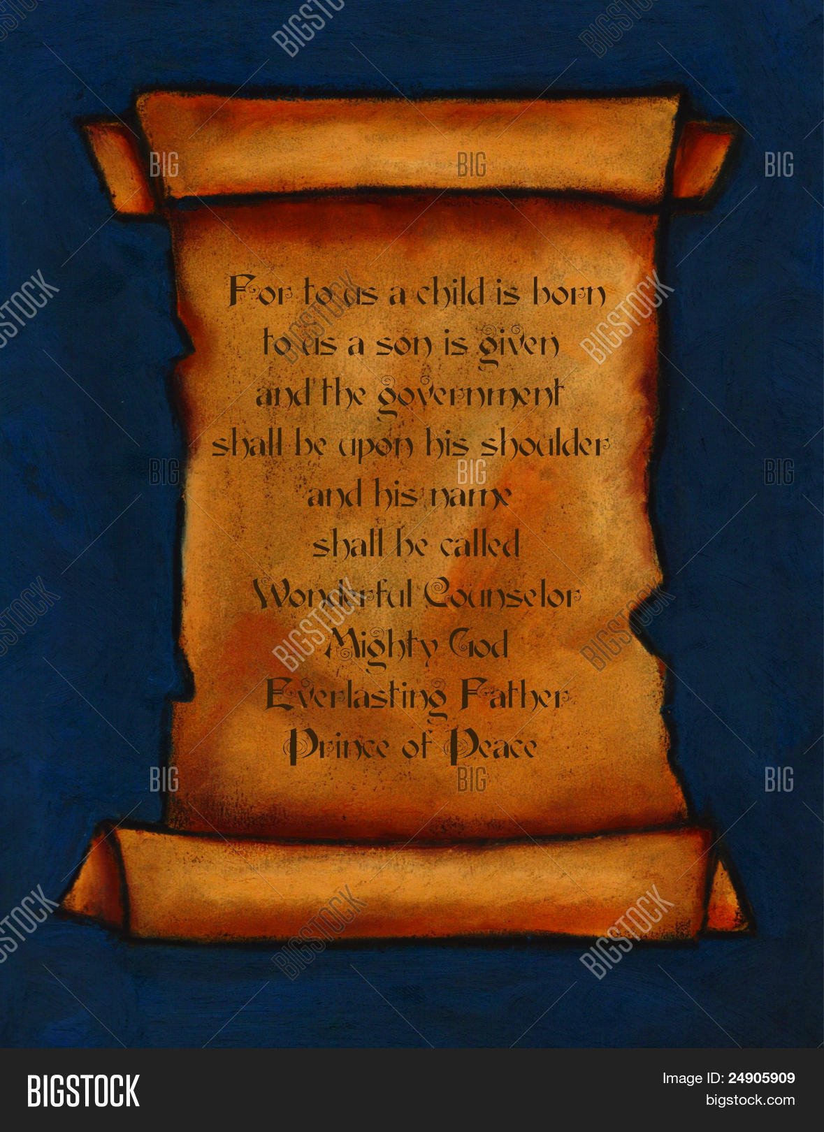 Painting Old Scroll: Bible Verse Image & Photo | Bigstock