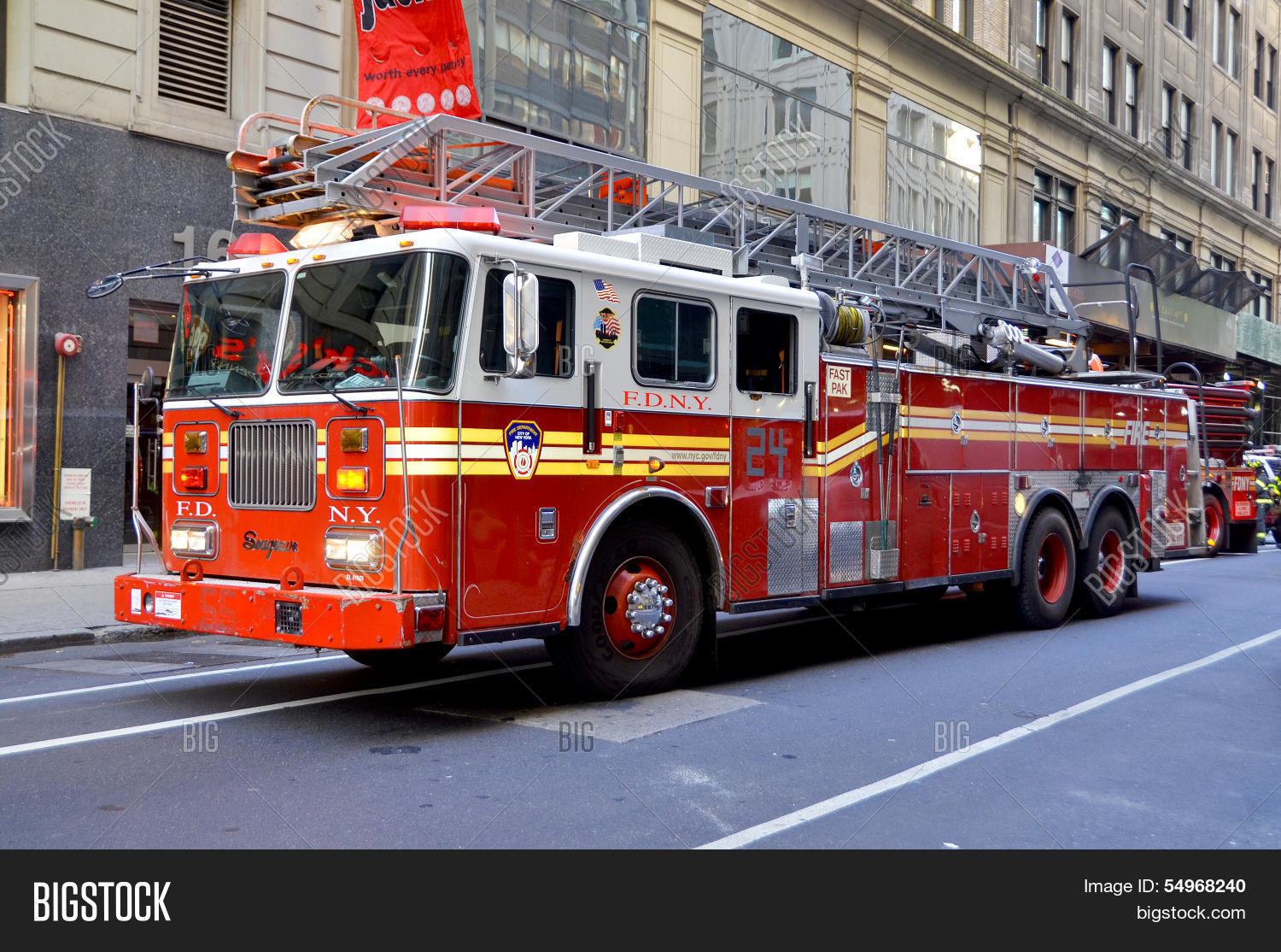 FDNY Tower Ladder 24 truck Stock Photo & Stock Images | Bigstock