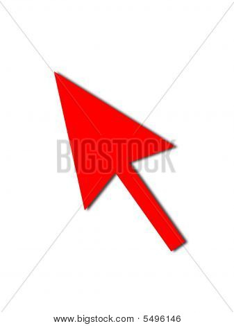 Cursor Arrow Mouse Red Image & Photo | Bigstock