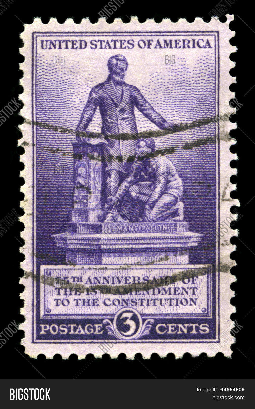 Us Postage Stamp Commemorating The 13Th Amendment Stock Photo & Stock ...