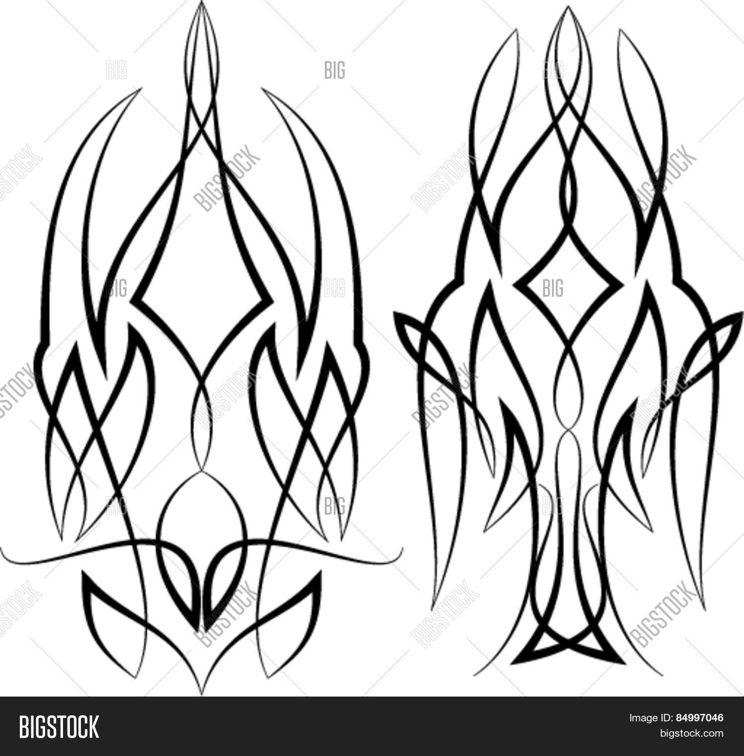 Pinstripe Graphics : Vinyl Ready Vector & Photo | Bigstock