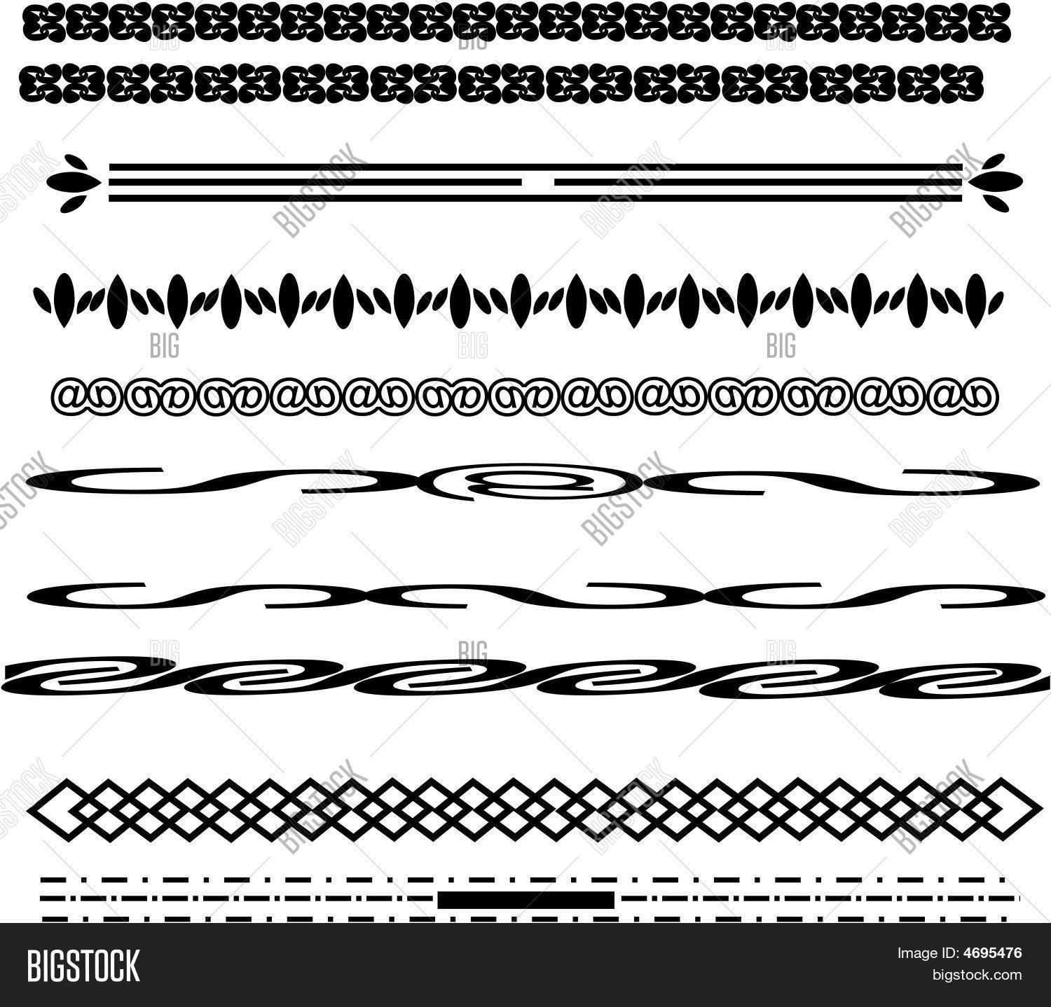 Decorative Lines Vector & Photo | Bigstock