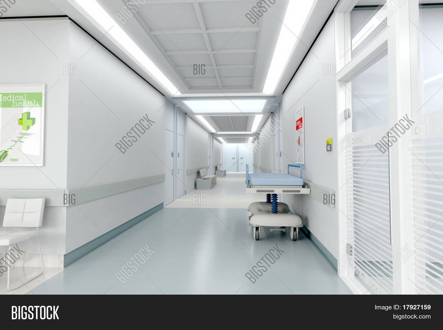3D rendering of a hospital interior Stock Photo & Stock Images | Bigstock