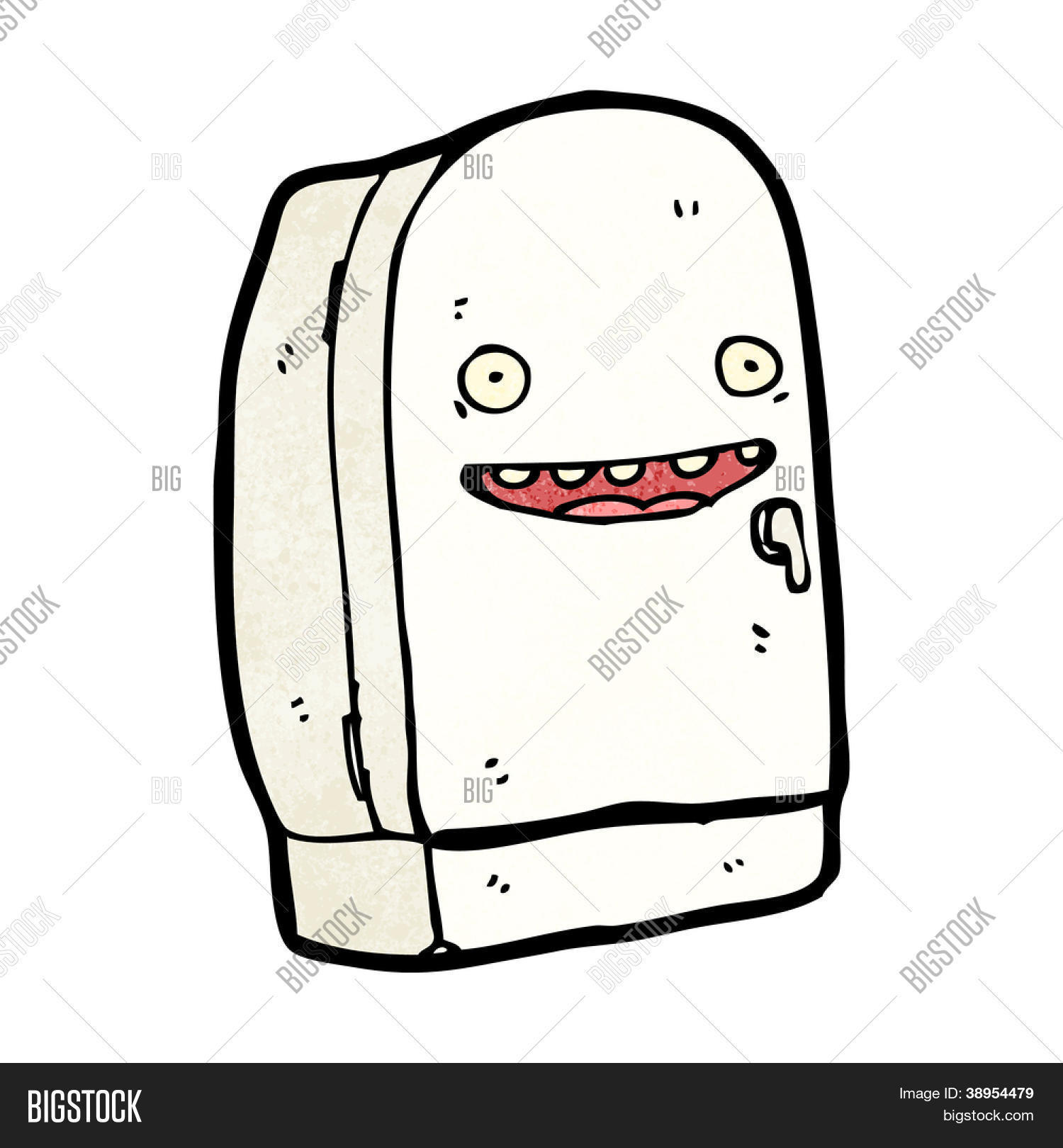 Happy Fridge Cartoon Vector & Photo | Bigstock