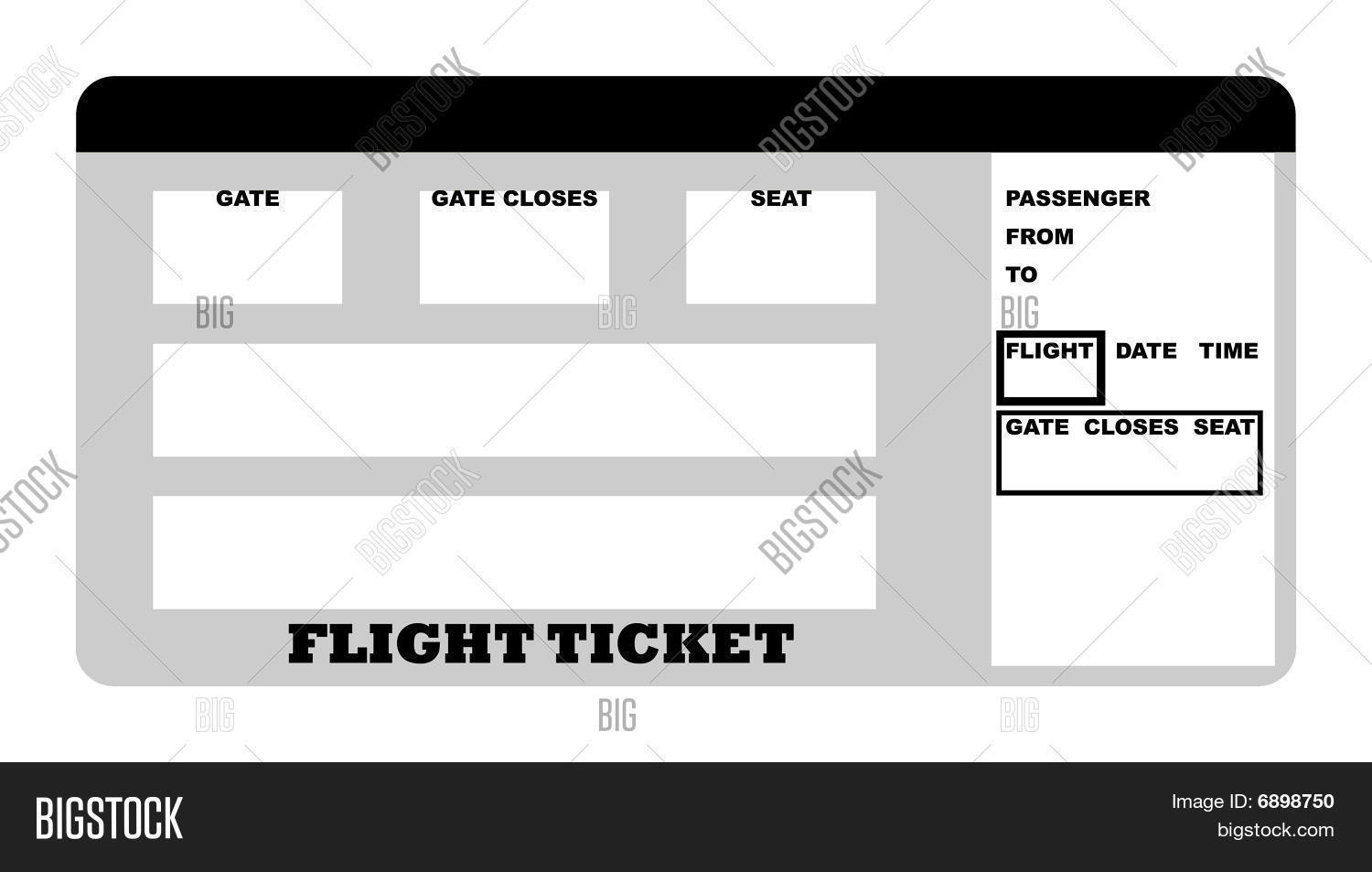 Flight Ticket Image & Photo | Bigstock