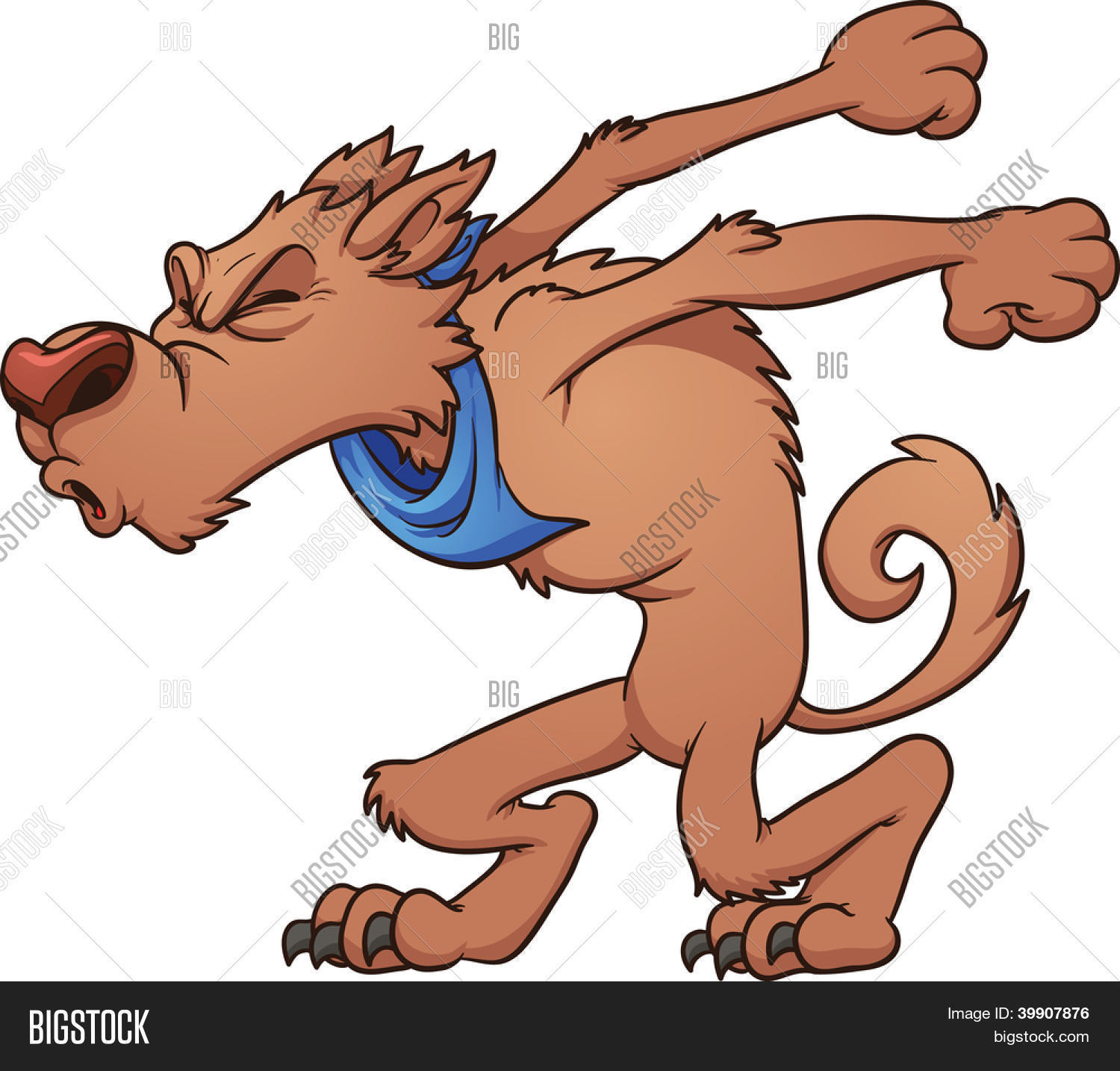 Vectores y fotos en stock de Lobo de dibujos animados que sopla aire ...